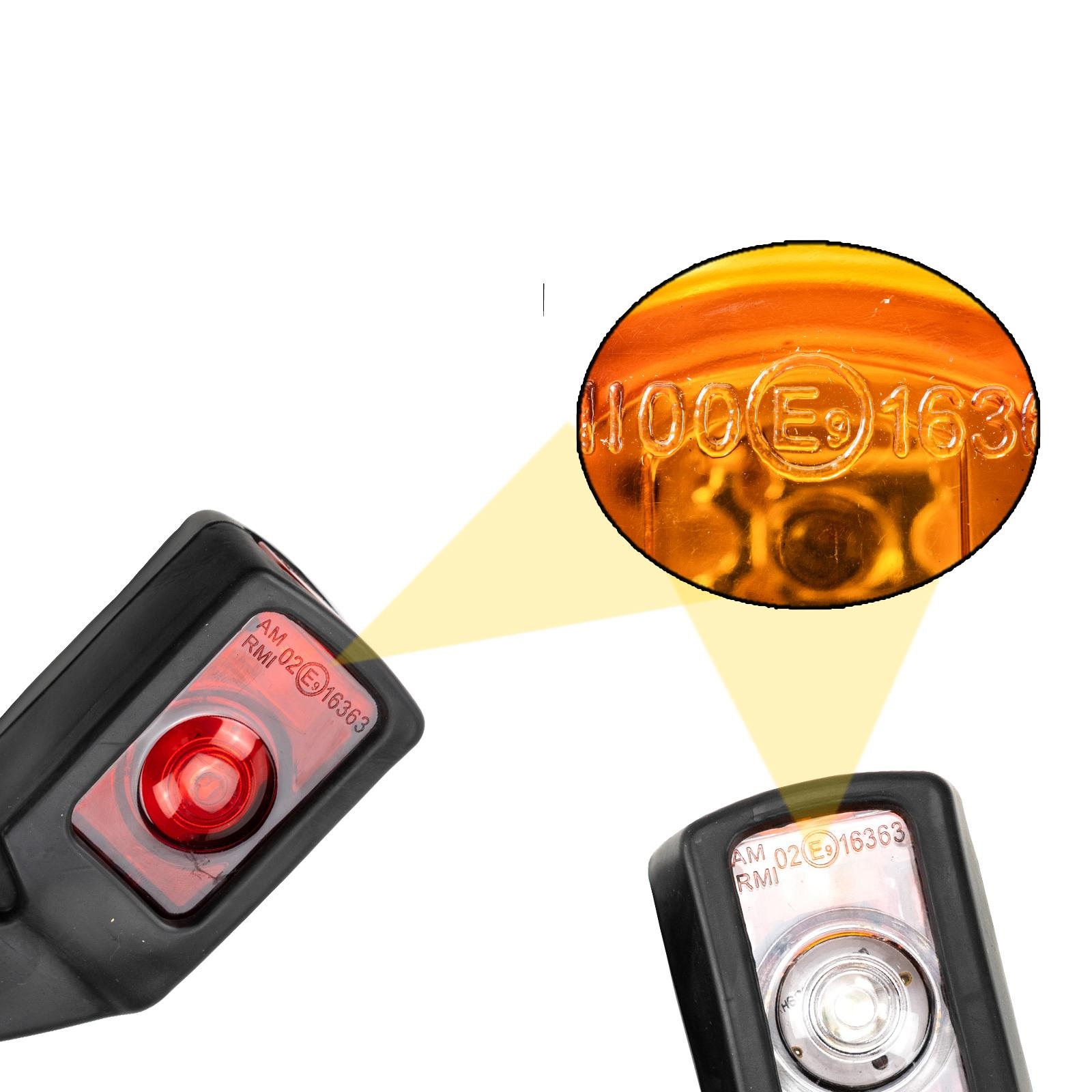 Led 13cm Position lights Stalk Outline Lamp Truck Trailer 12V 24V